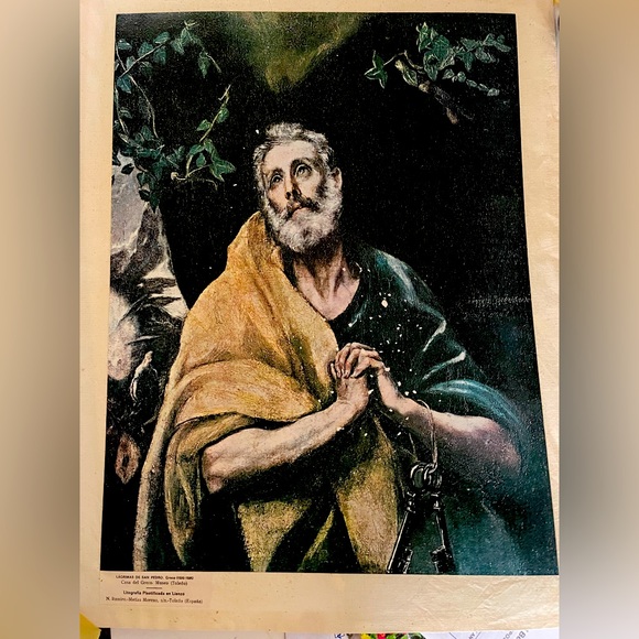 Monastery Icons | Art | Tears Of Saint Peter Lithograph | Poshmark